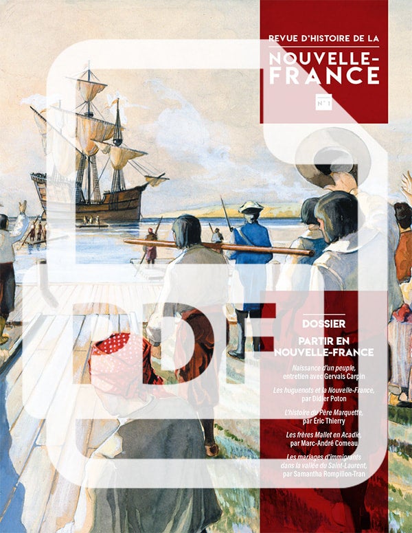 Revue d'histoire de la Nouvelle-France N°1 - Numérique (PDF) | Revue d ...